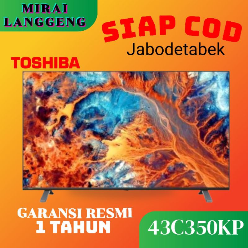 Jual TOSHIBA 4K ANDROID TV 43C350KP/43C350 43 inch vision atmos ...