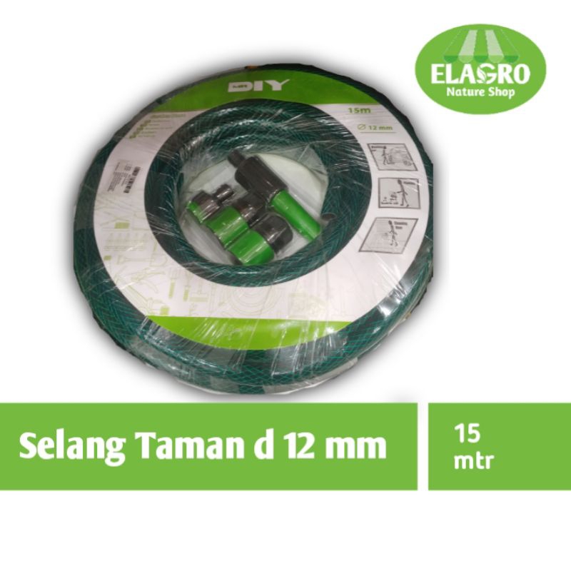 Jual selang dan spray gun taman atau garden hose panjang 15 meter ...