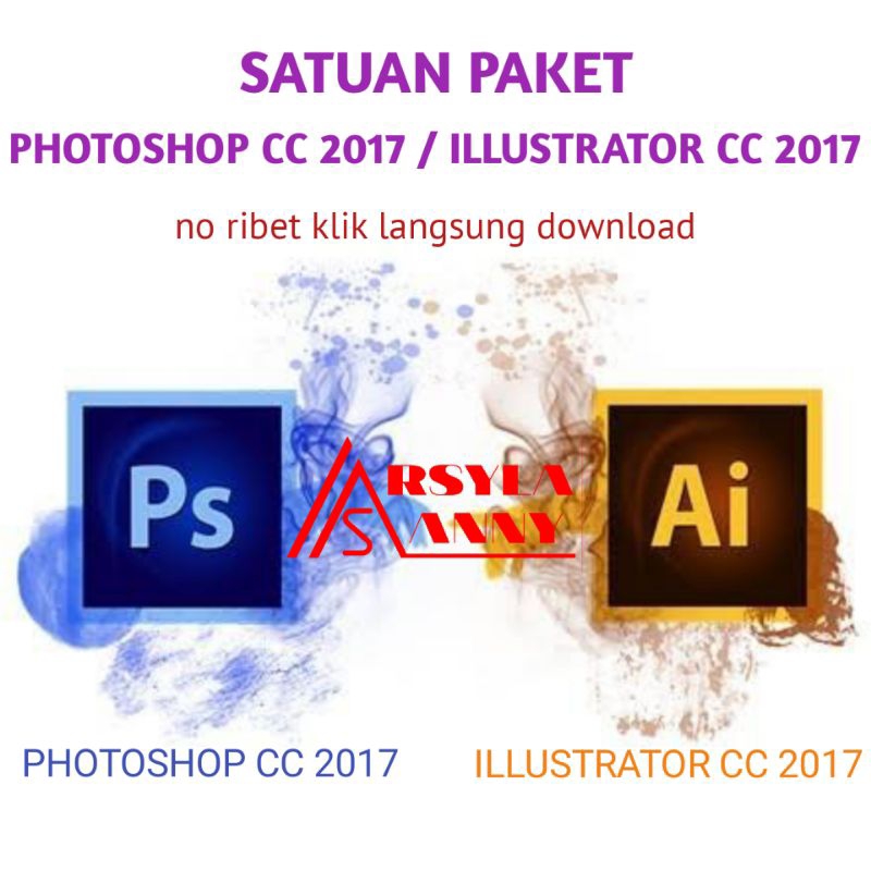 Jual Satuan atau Paket Win Photoshop CC 2017 / Illustrator CC 2017 ...