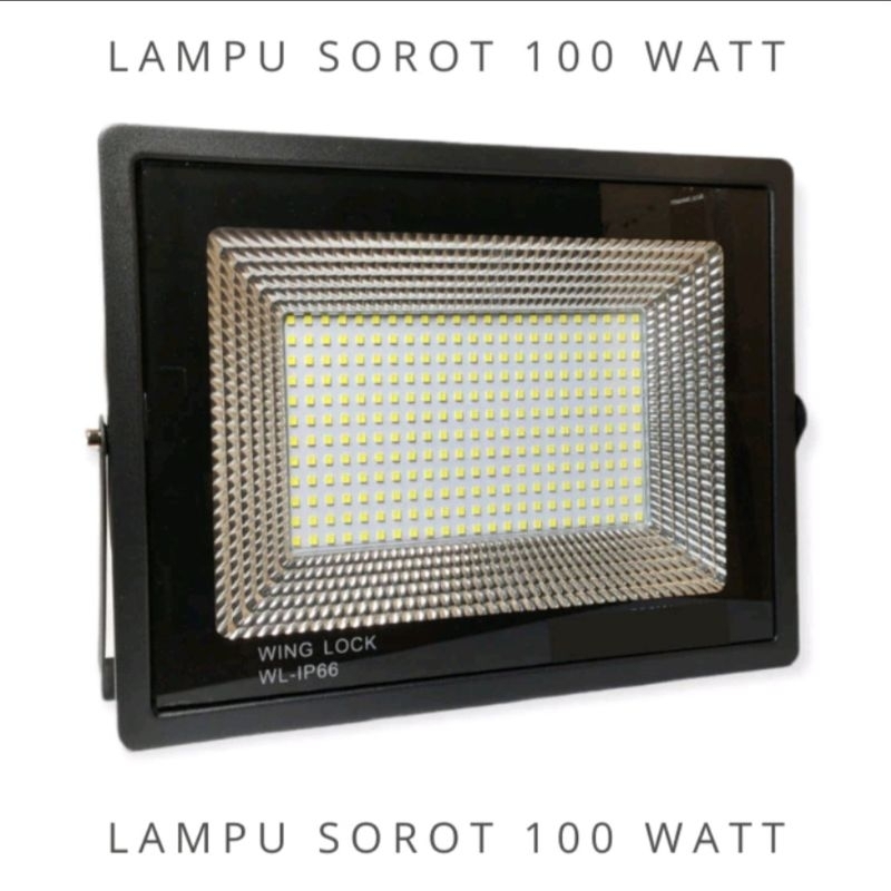 Jual LAMPU SOROT LED 100W KAP TEMBAK 100 WATT LED FLOOD LIGHT OUTDOOR WATERPROOF | Shopee Indonesia