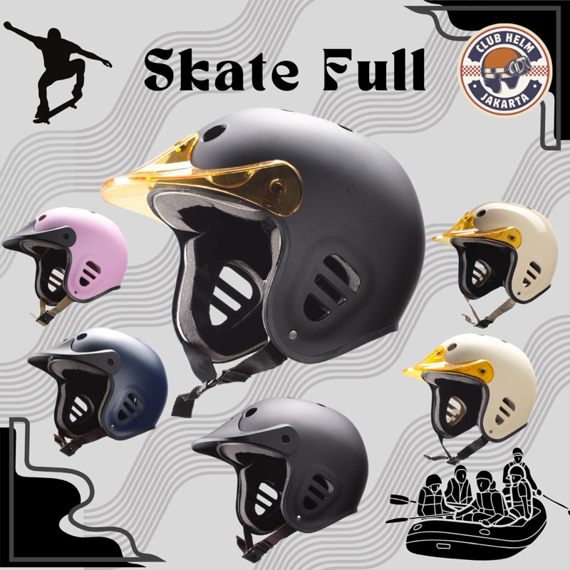 Jual Helm Skate Sepeda Full Polos + Topi / Pet | Shopee Indonesia