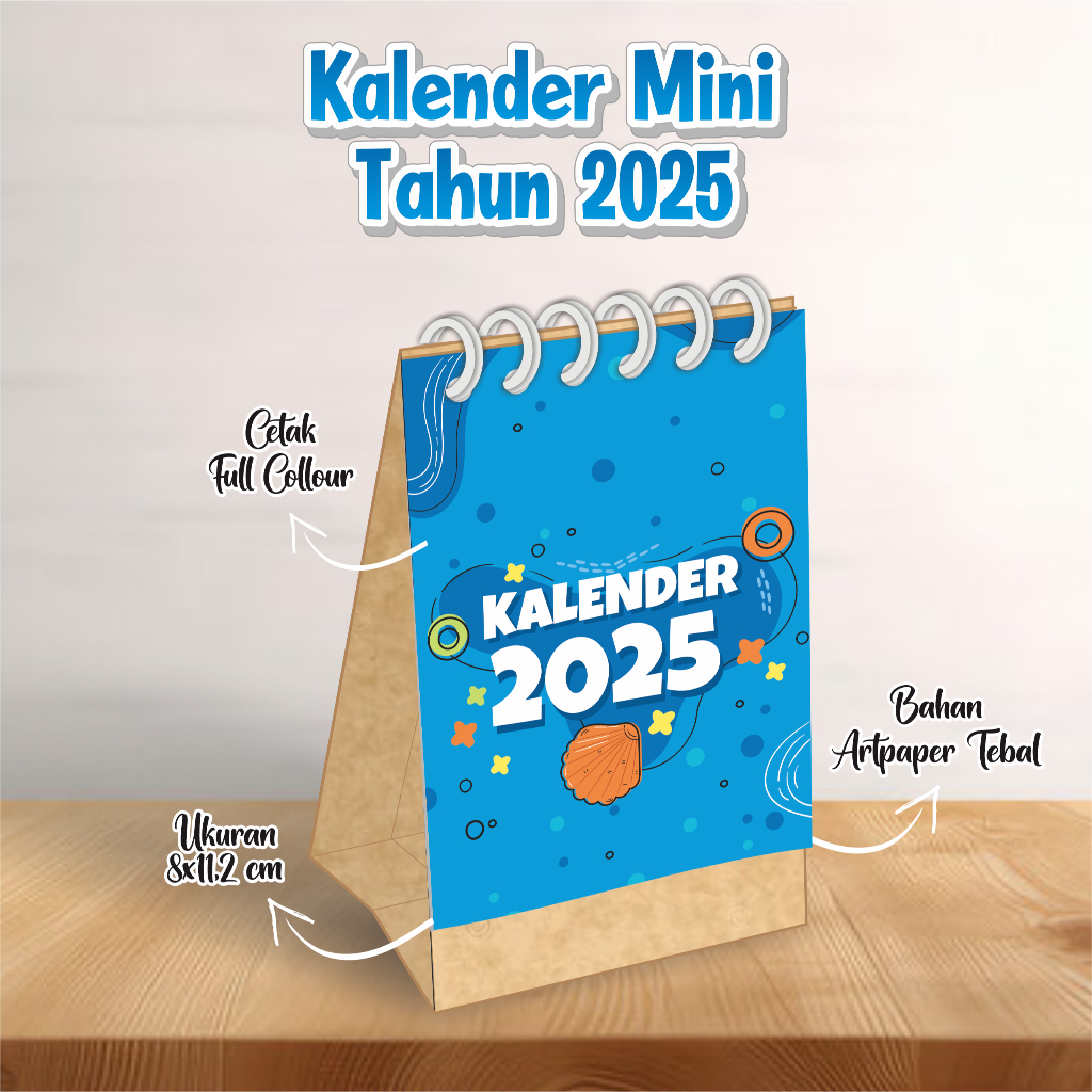 Jual Kalender Meja 2025 / Kalender Vintage / Kalender Mini Custom Foto ...