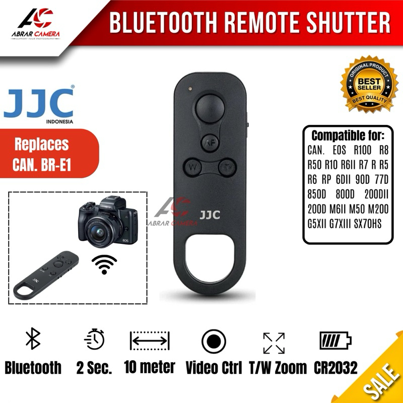 Jual JJC Remote Wireless Shutter BR-E1 / BTR C1 for Canon EOS M50 R RP 200D 90D 77D 70D 6DII ...
