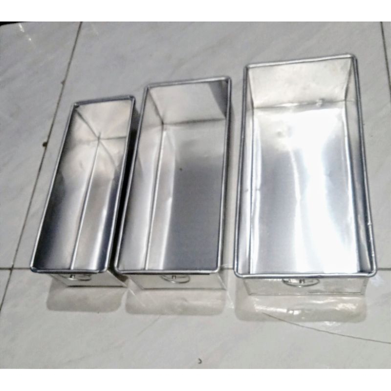 Jual loyang brownis loyang roti persegi panjang 1 set isi 3 varian ...