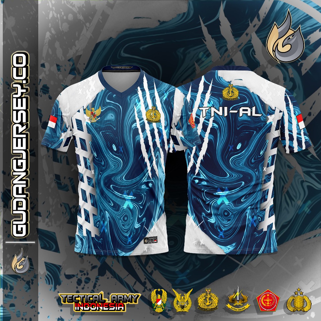 Jual JERSEY TNI AD / TNI AL / TNI AU / POLRI FREE CUSTOM LOGO | Shopee ...