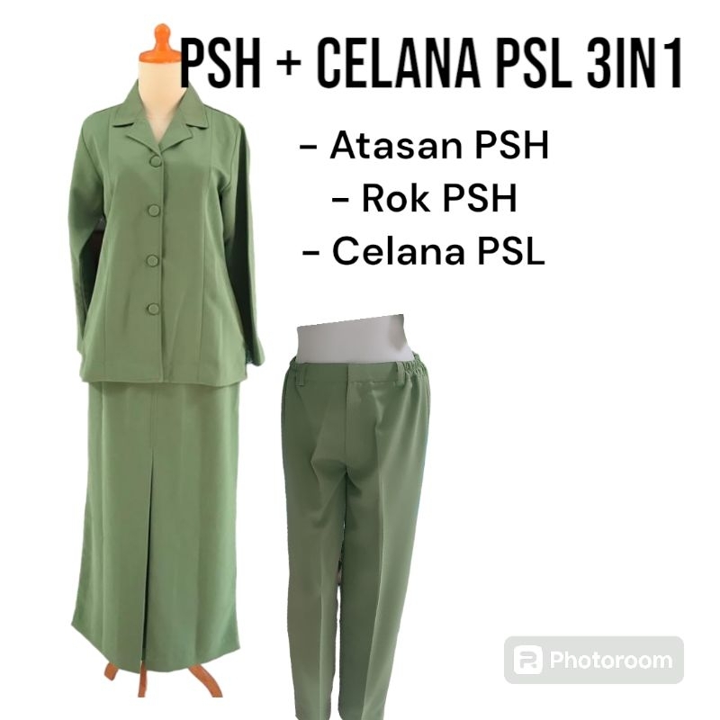 Jual 3in1 PSH persit tambah celana PSL SEMIWOLL atau SRITEX PUSAT ...