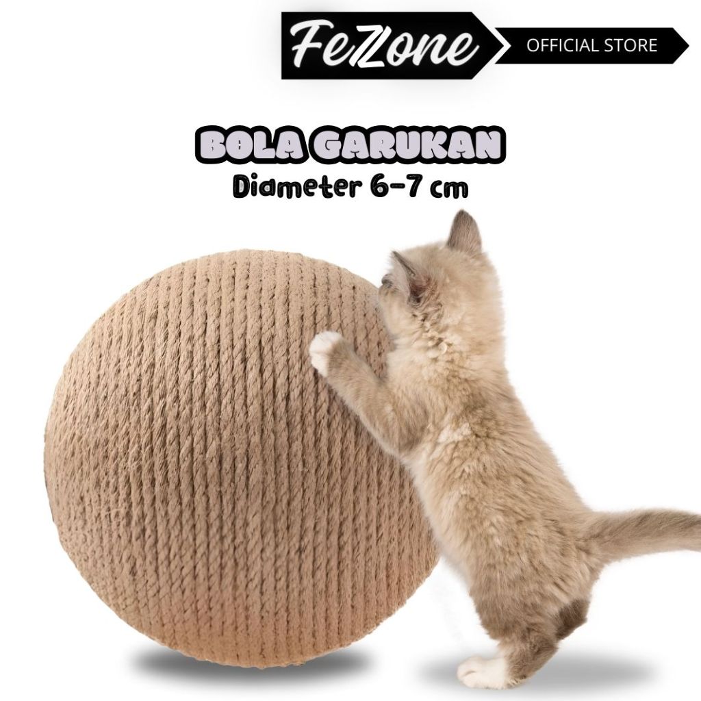 Jual Garukan Kucing Bola Garukan Kucing Bulat Cat Scratch Ball FEZONE ...