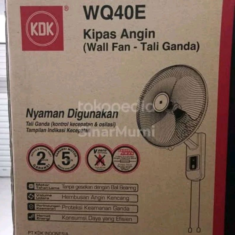 Jual Wall Fan Kdk 16inch Wall Fan 16inch 2tali tarikan WQ40E | Shopee ...