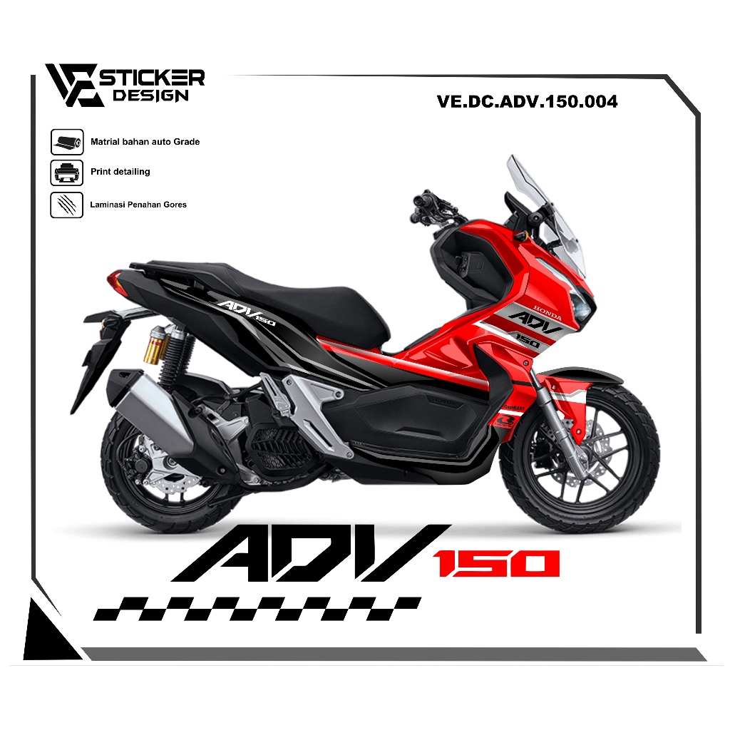 Jual Stiker Decal Honda ADV 150 Full body - Dekal Sticker Hologram ADV ...