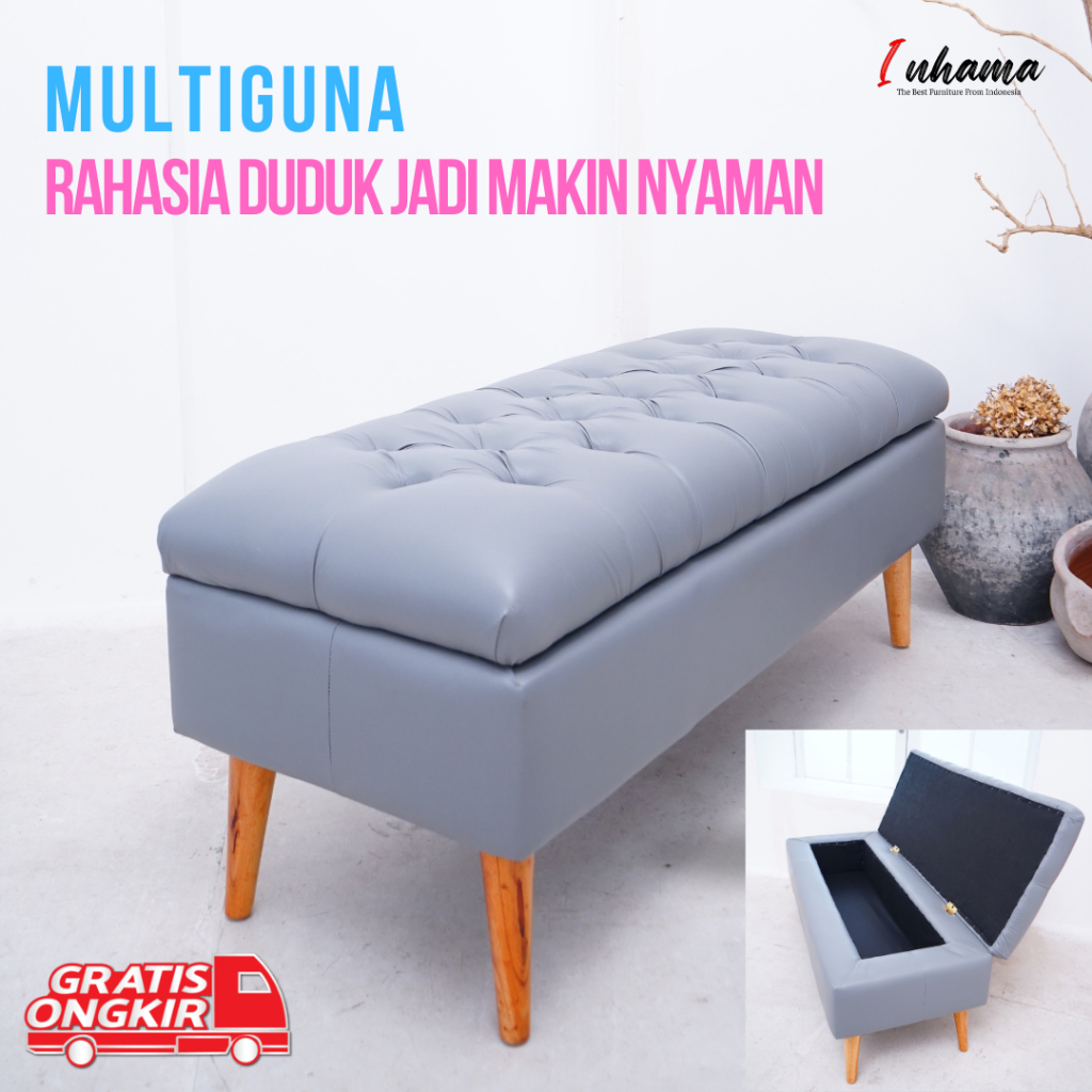 Jual SOFA BENCH MINIMALIS STORAGE BOX TEMPAT PENYIMPANAN FURNITURE ...