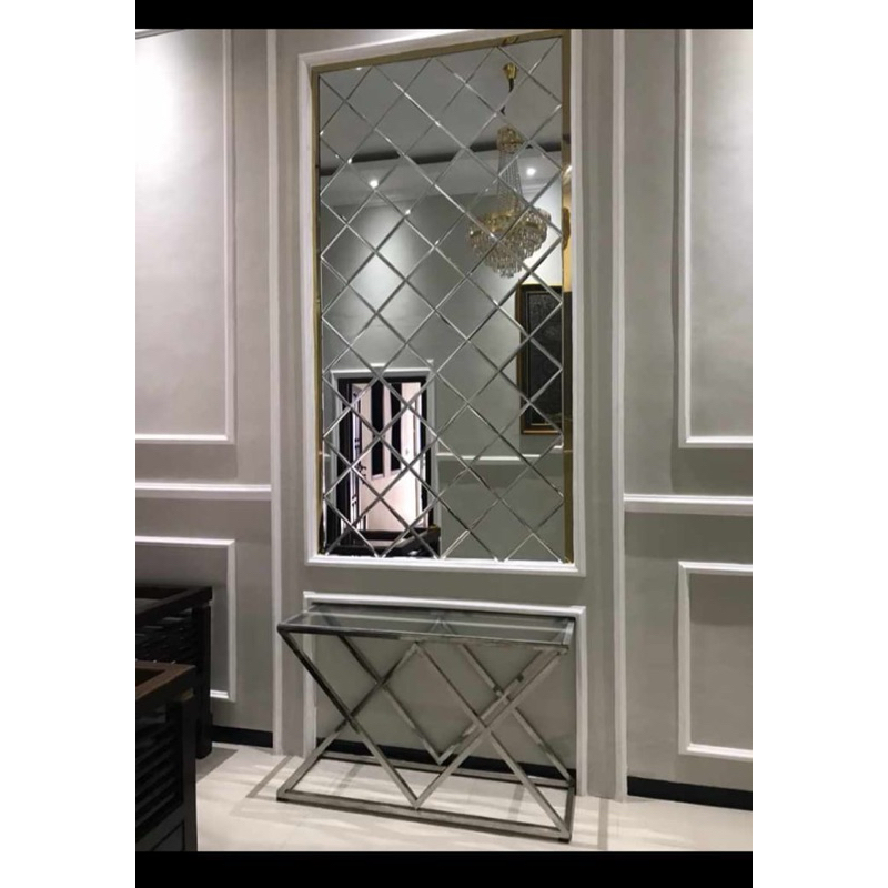 Jual Custom 120x70 Tebal 3mili Bevel 1cm FREE PACKING KAYU DAN DOUBLE ...