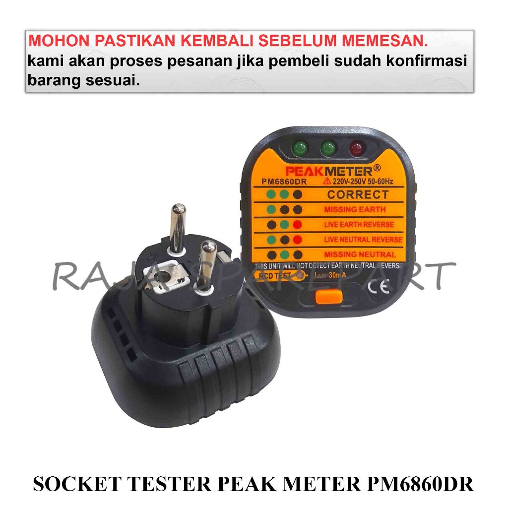 Jual STO6 ALAT TESTER LISTRIK / SOKET TESTER UJI LISTRIK / SOCKET ...