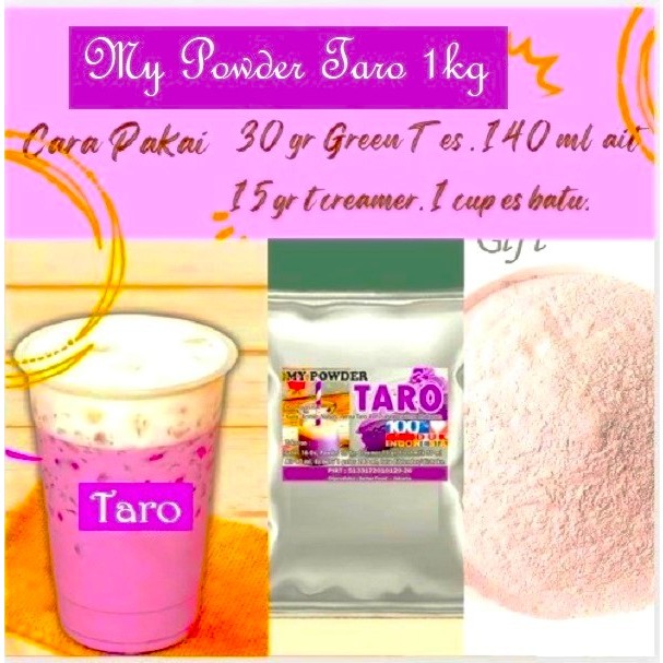 Jual Powder Rasa Taro - Taro Powder -1 Kg - Bubuk Taro -Powder Drink ...