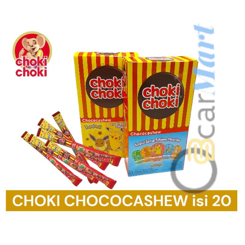 Jual CHOKI CHOKI Choco Cashew COKELAT isi 20 Coki | Shopee Indonesia