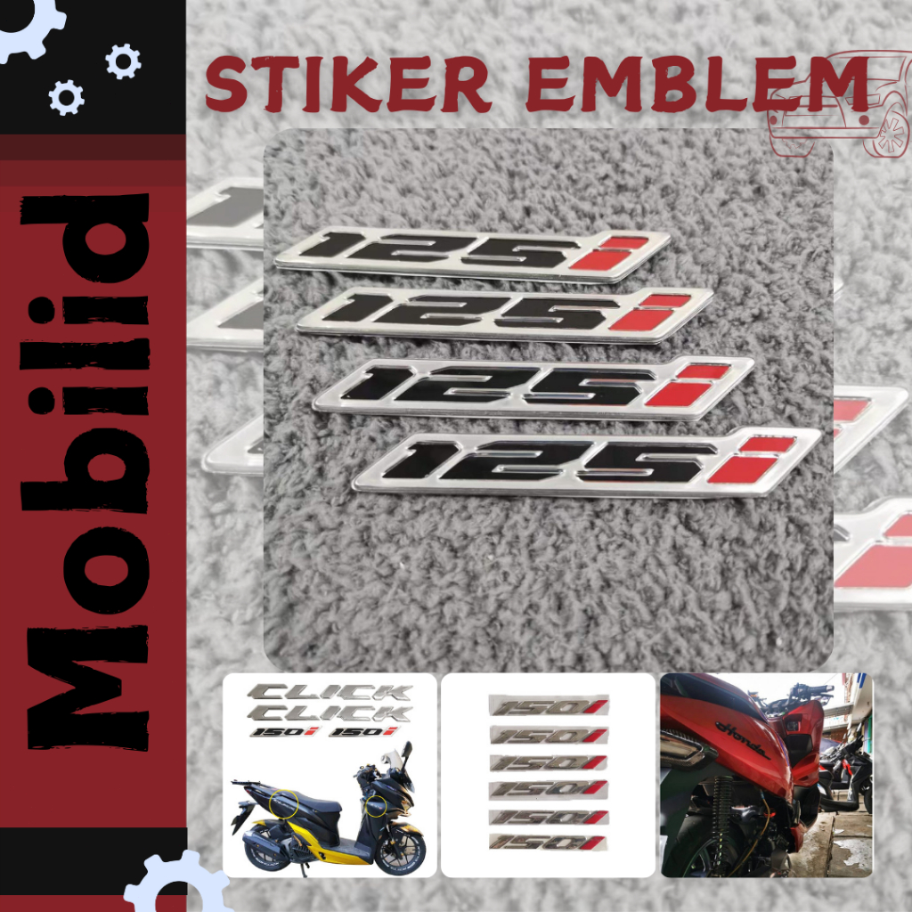 Jual 125i / 150i Stiker Emblem stiker timbul Untuk Dekorasi Tangki ...