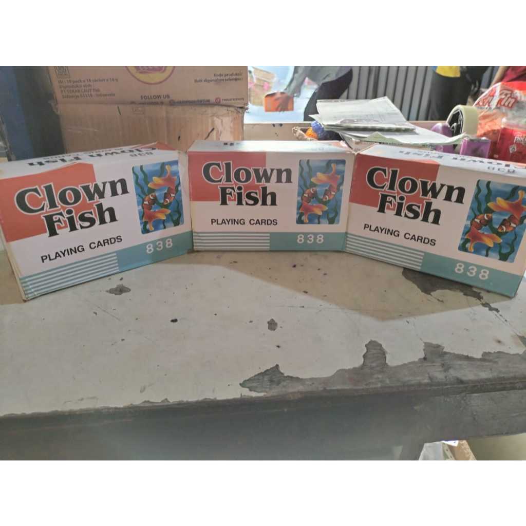 Jual 1 BOX (12 Set) - Kartu Remi Clown Fish | Shopee Indonesia