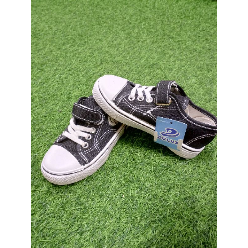 Jual Sepatu Sekolah Warna Hitam Putih | Dulux BX 1077 (D,C) Uk (28-34 ...
