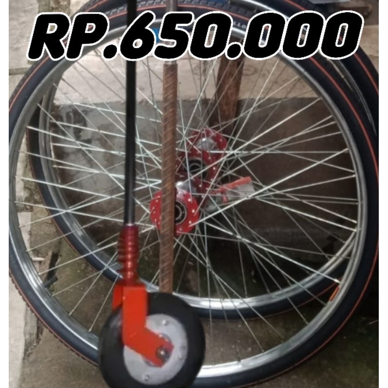 Jual BONUS KLEM, FULL SET RODA GEROBAK VELG BECAK TINGGAL PASANG SAJA ...