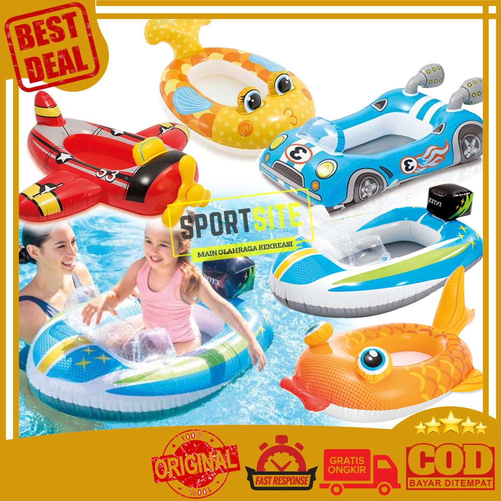 Jual Intex Pool Cruisers Swim Boat Float Character Animals Vehicle Ban ...