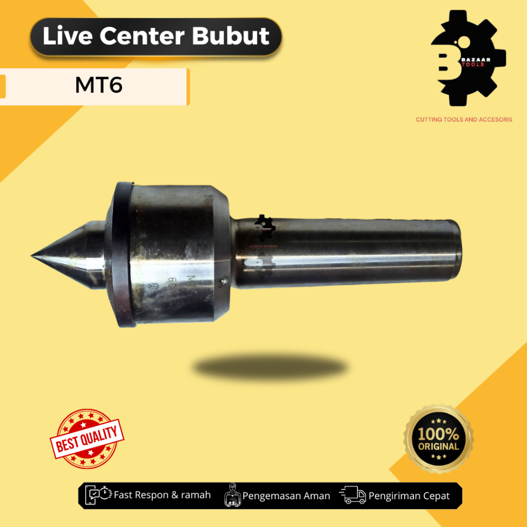 Jual Live Center Bubut MT 6 - Center Putar - MT 6 - MT6 - Original ...