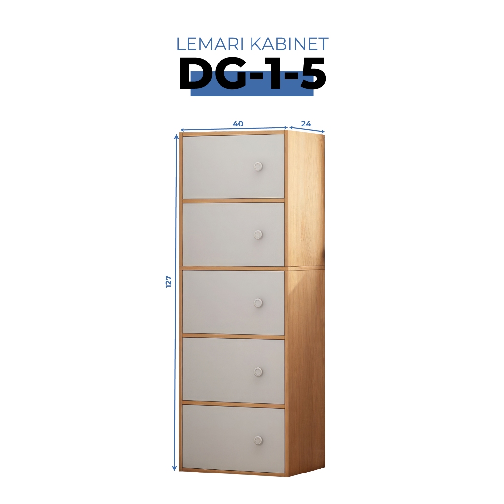 Jual FH8 Lemari Kabinet Kayu Minimalis dengan Laci 3/4/5 Susun Kabinet ...