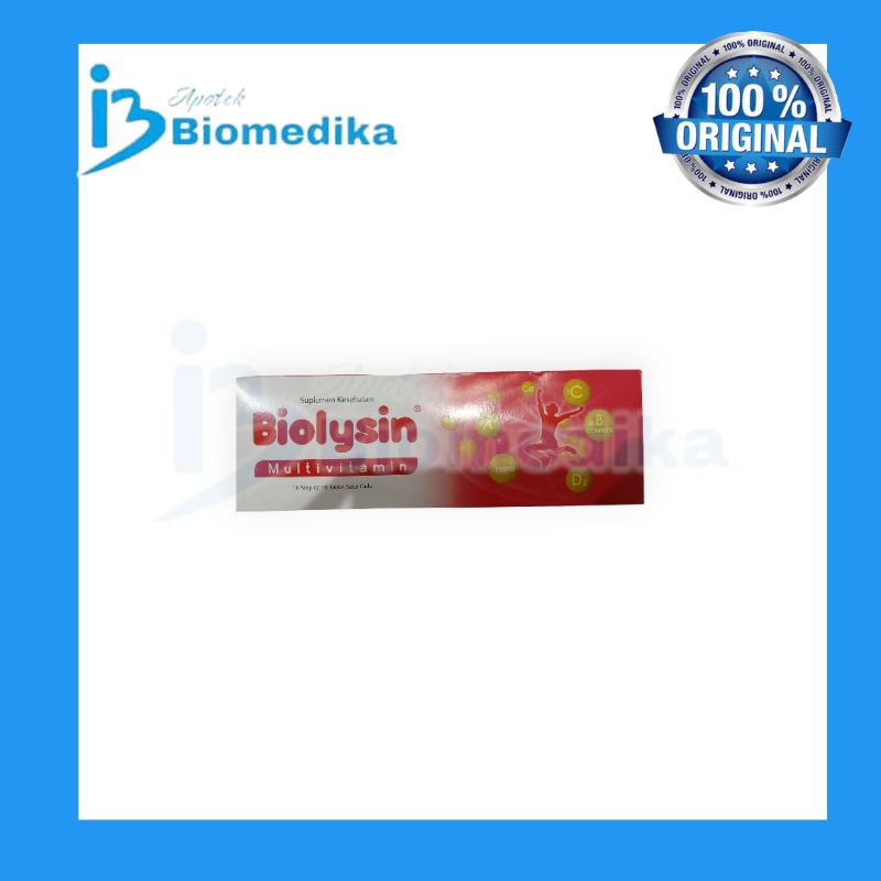 Jual BIOLYSIN TAB 1BOX 10STRIP MULTIVITAMIN | Shopee Indonesia