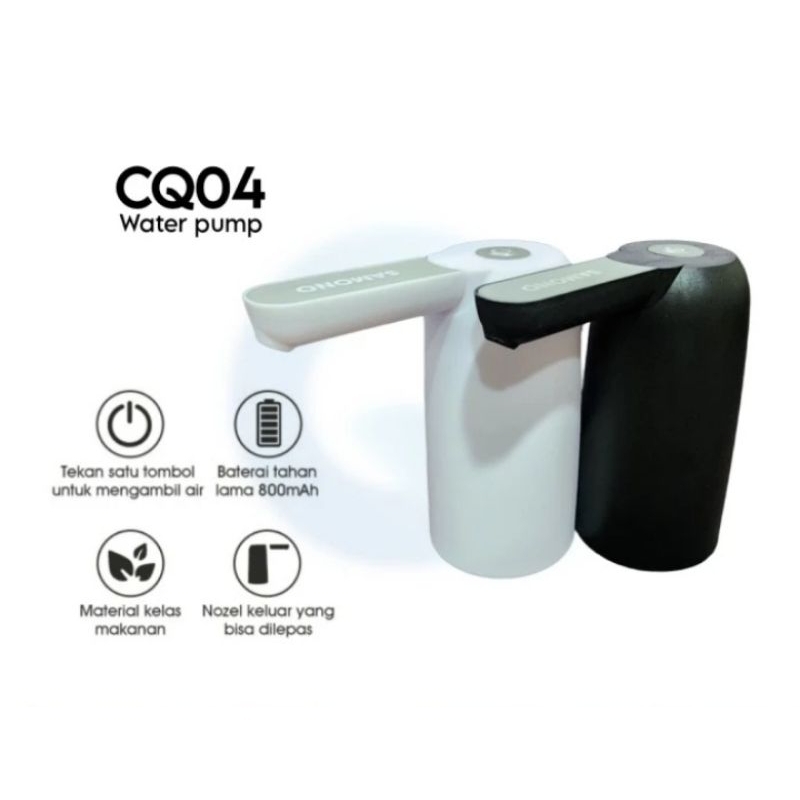 Jual SAMONO Pompa Galon Air Elektrik SW-CQ04 Dispenser USB Rechargeable ...