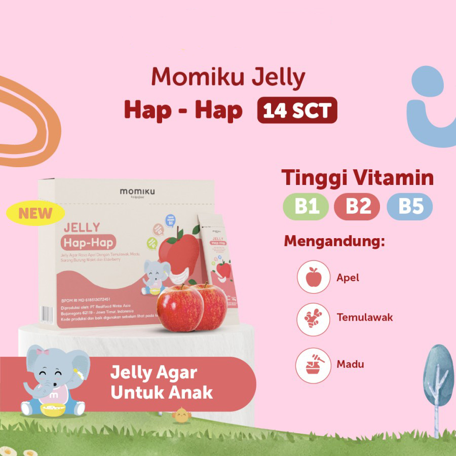 Jual Realfood Momiku Jelly Hap Hap Dengan Sarang Burung Walet | Shopee ...
