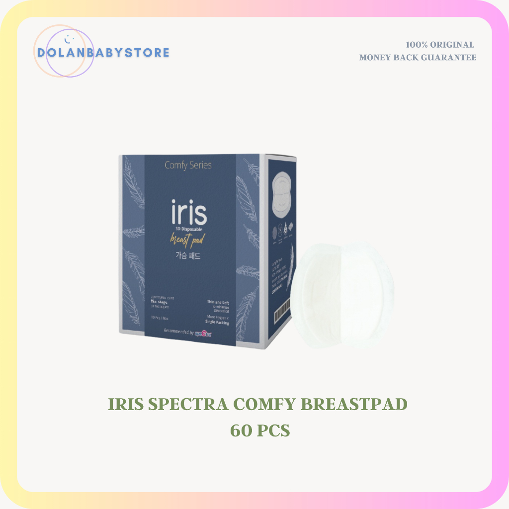 Jual Spectra Iris Comfy Disposable Breastpad 60 Pcs - Bantalan Penyerap ASI | Shopee Indonesia