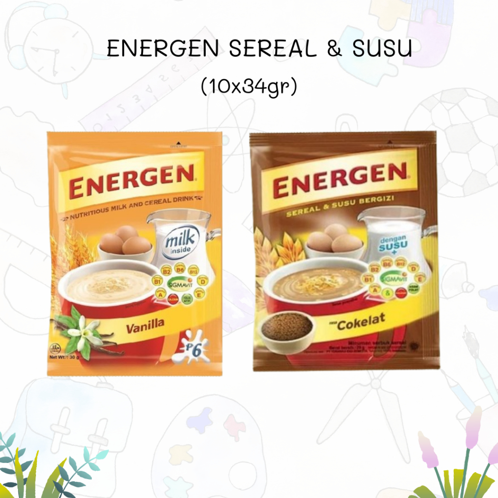 Jual ENERGEN MINUMAN SEREAL & SUSU 10x34gr (1RENCENG) | Shopee Indonesia
