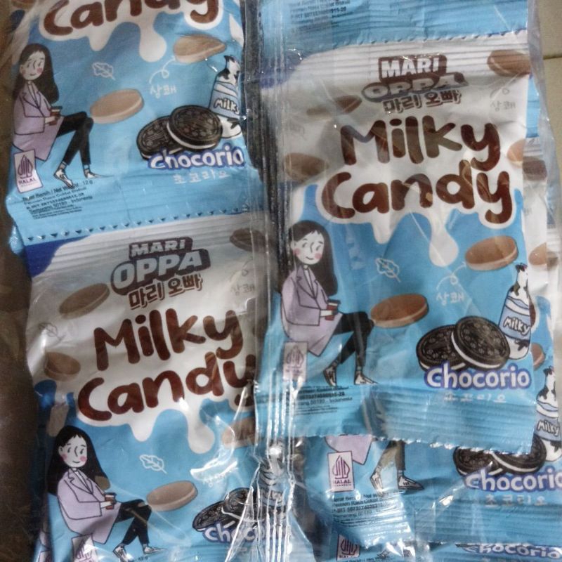 Jual Permen susu milky candy mari oppa rasa COCORIO murah 1 RENTENG ISI ...