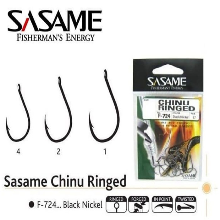 Jual mata Kail Pancing Sasame Chinu Ringed F-724 Made In Japan | Shopee Indonesia