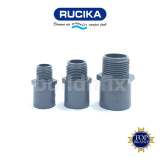 Jual RUCIKA VALVE SOCKET / SOK DRAT LUAR PVC 1" x 3/4" AW (TEBAL ...