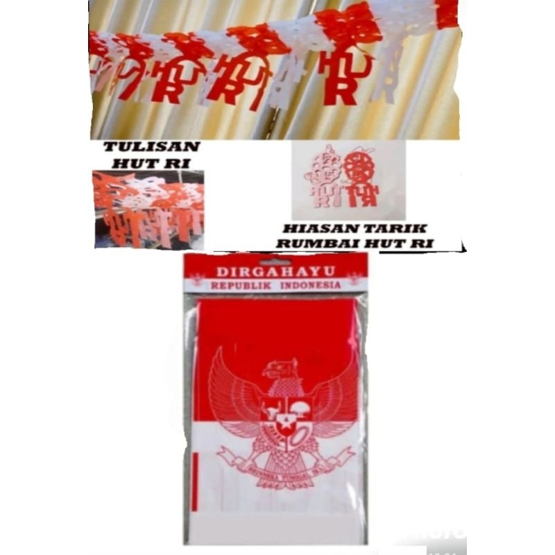 Jual Rumbai Garland Dirgahayu Ri/Baner Rumbai Garland Hut Ri/Hiasan ...