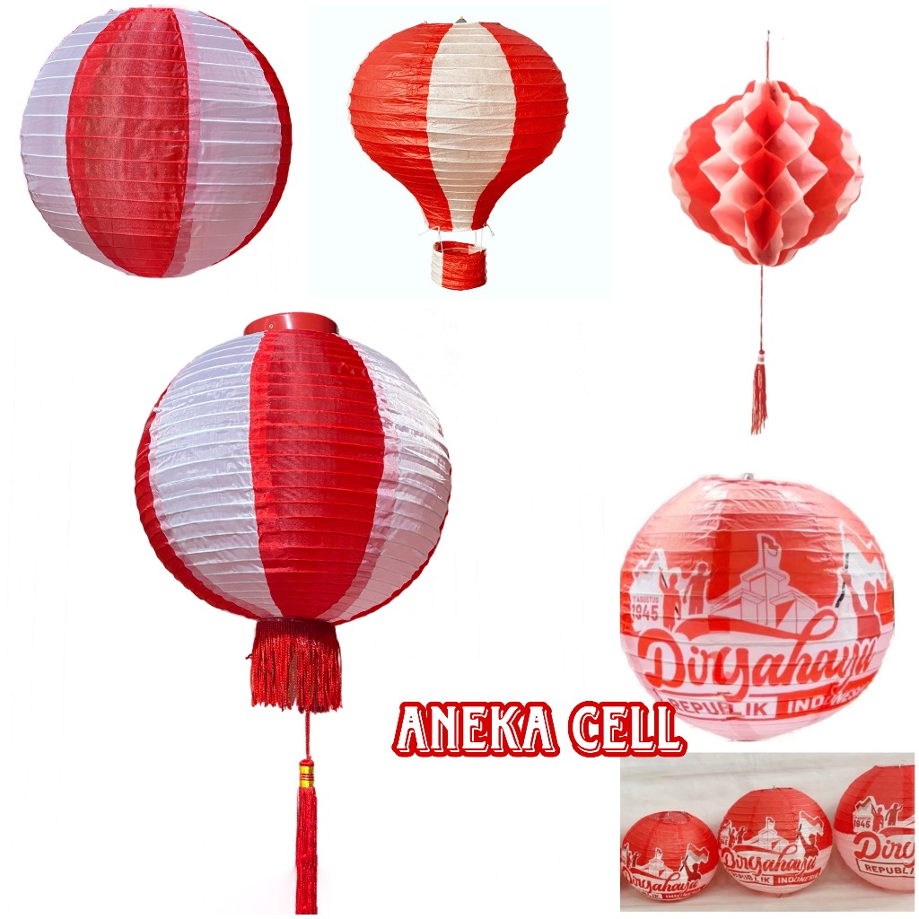 Jual Lampion Merah Putih Dirgahayu HUT RI Dekorasi Lentera 17 Agustus ...