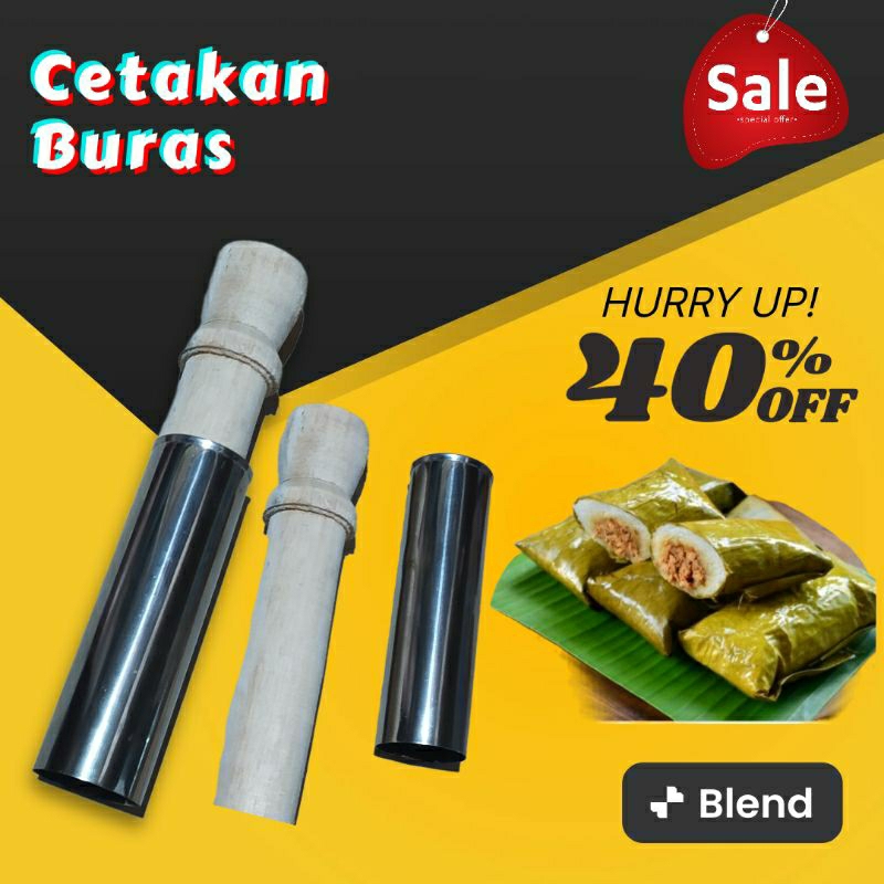Jual Cetakan Buras / Lontong / Cetakan Tumbu Bahan Stainless + Sodokan ...