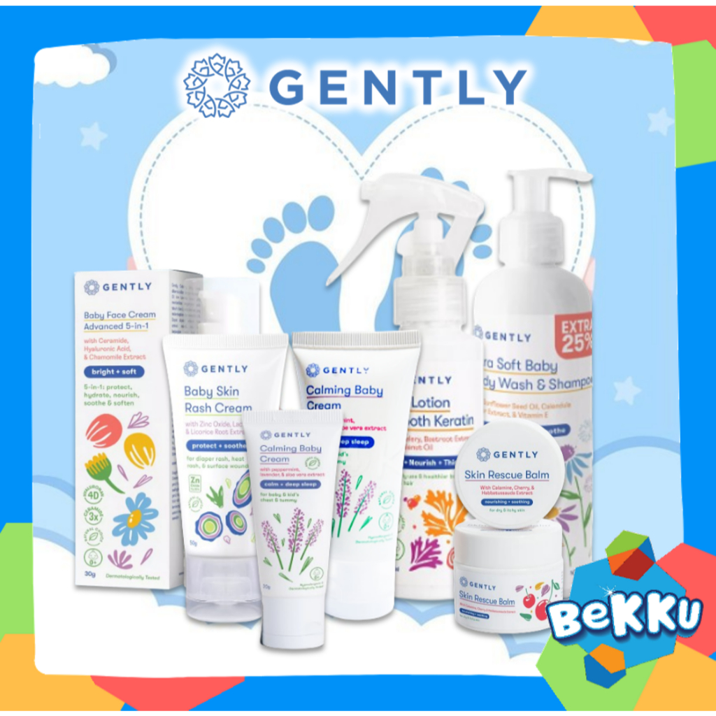Jual Gently Baby Series / Calming Cream / Face Cream / Hair Lotion ...