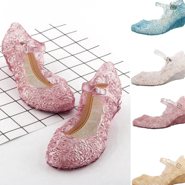 Jual KODE V33G PARTY PRINCESS JELLY SHOES SEPATU CINDERELLA | Shopee ...