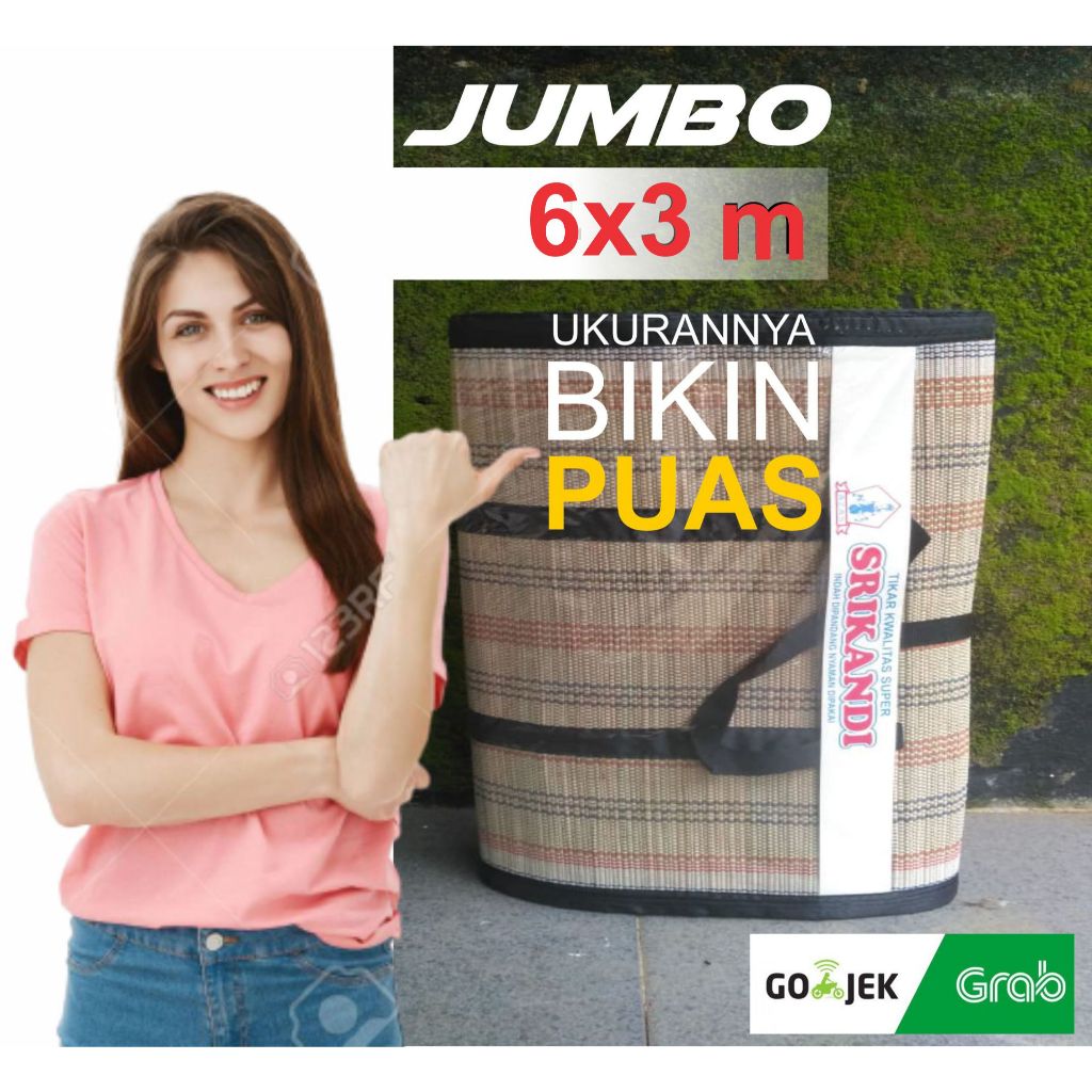 Jual Tikar Lipat Hajatan Ukuran Jumbo 6 x 3 m - Tikar Mendong ...
