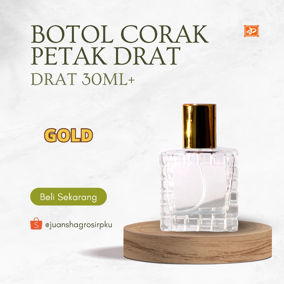 Jual KODE E4E BOTOL PARFUM CORAK PETAK DRAT 35ML SPRAY DRAT PERLUSIN ...
