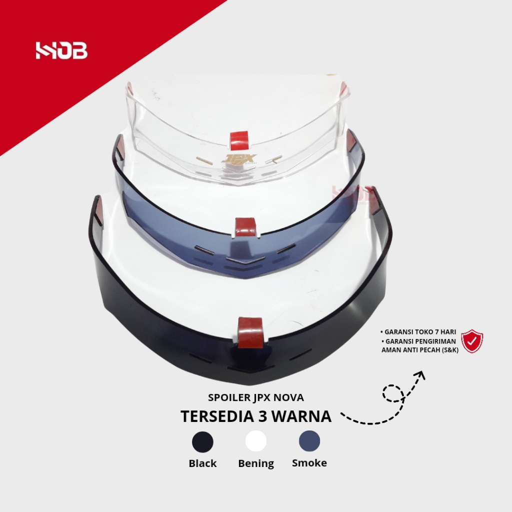 Jual SPOILER HELM 2D JPX NOVA BAHAN AKRILIK SPOILER HELEM JPX ORIGINAL ...