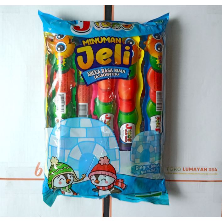 Jual Minuman Jeli Jiggo Aneka rasa buah assorted Gambar ulat bulu isi ...