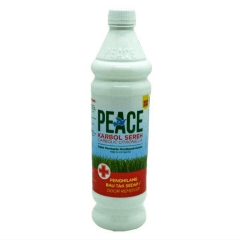 Jual Peace Karbol Cairan Pembersih Lantai Sereh Botol 650ml x | Shopee ...