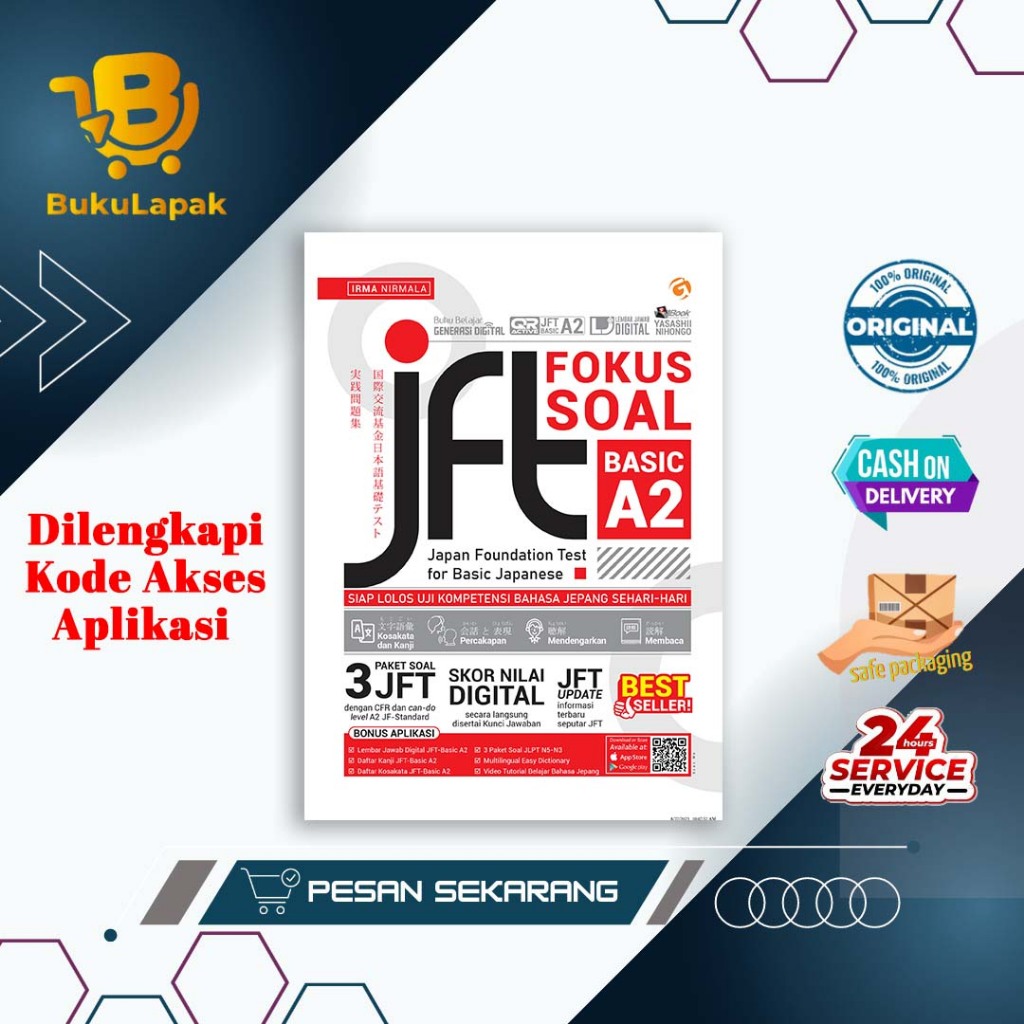 Jual Buku JFT A2 - FOKUS SOAL JFT BASIC A2 - Buku Bahasa Jepang - Buku Jepang A2 | Shopee Indonesia