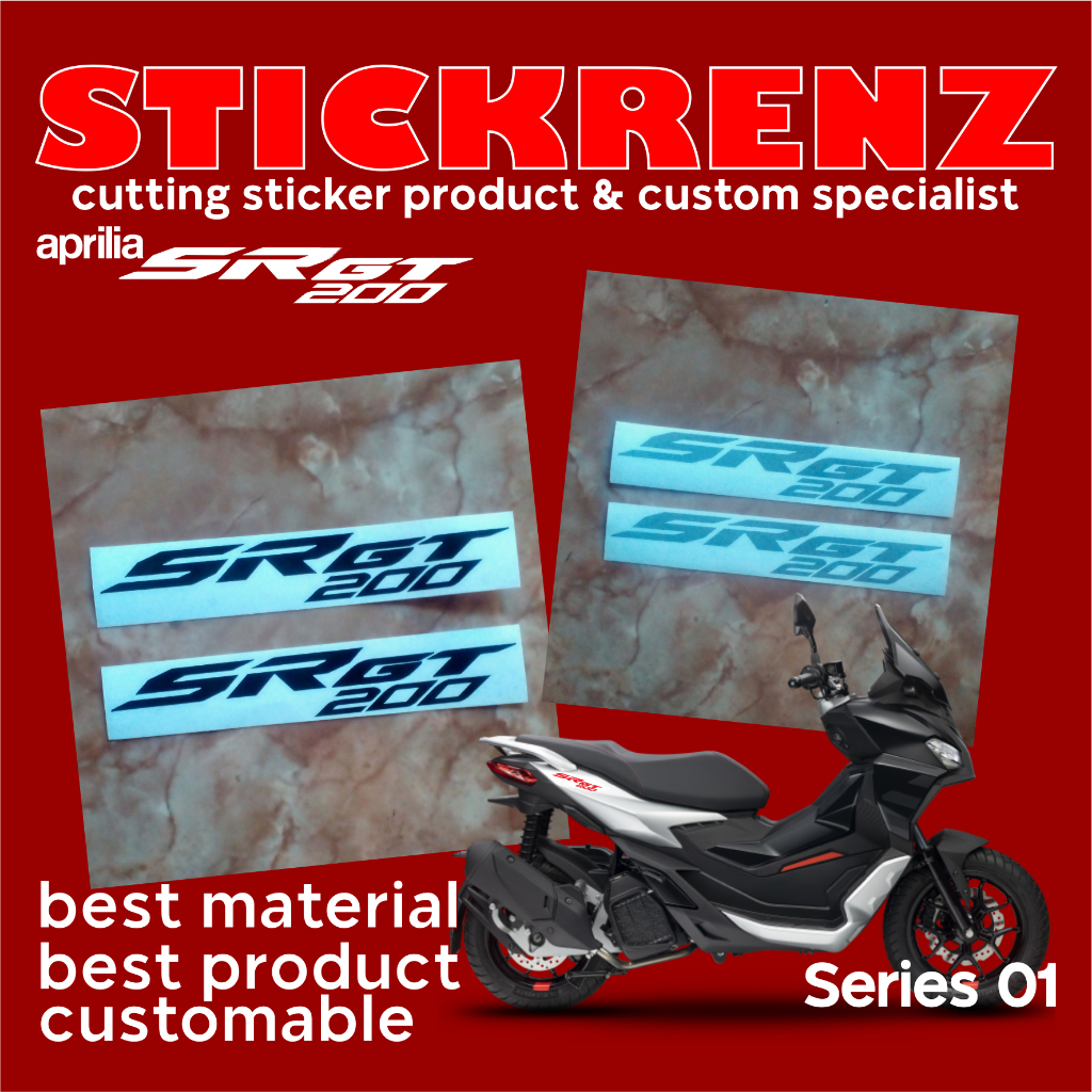 Jual Cutting Sticker Body Motor Aprilia SR GT 200 01 Custom | Shopee ...
