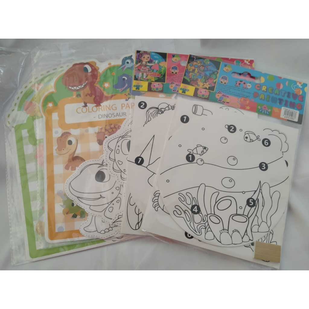 Jual COLORING PAPER THTS /COLORING PAPER CP01 KERTAS MEWARNAI ...