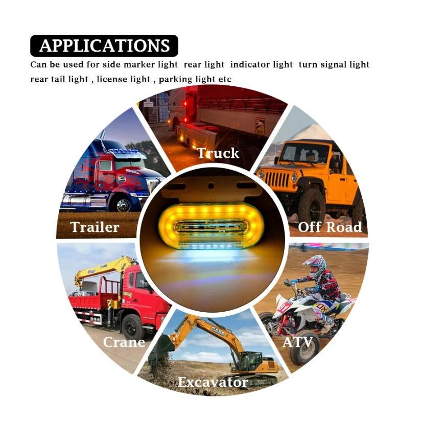 Jual Lampu LED Truk Sein Running Mobil Box Bak Truck 12V 24Volt | Shopee Indonesia
