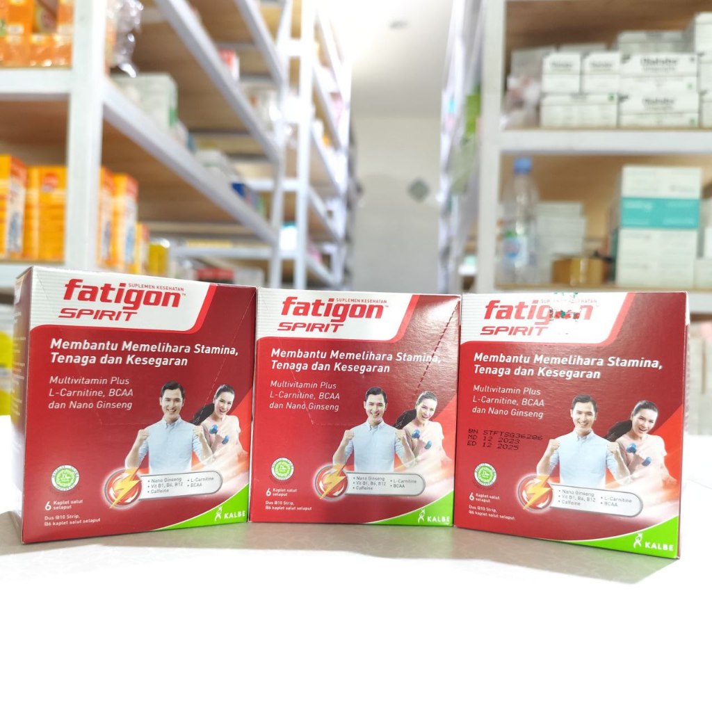Jual Fatigon Spirit Penambah Stamina 1 Box isi 10 Strip | Shopee Indonesia