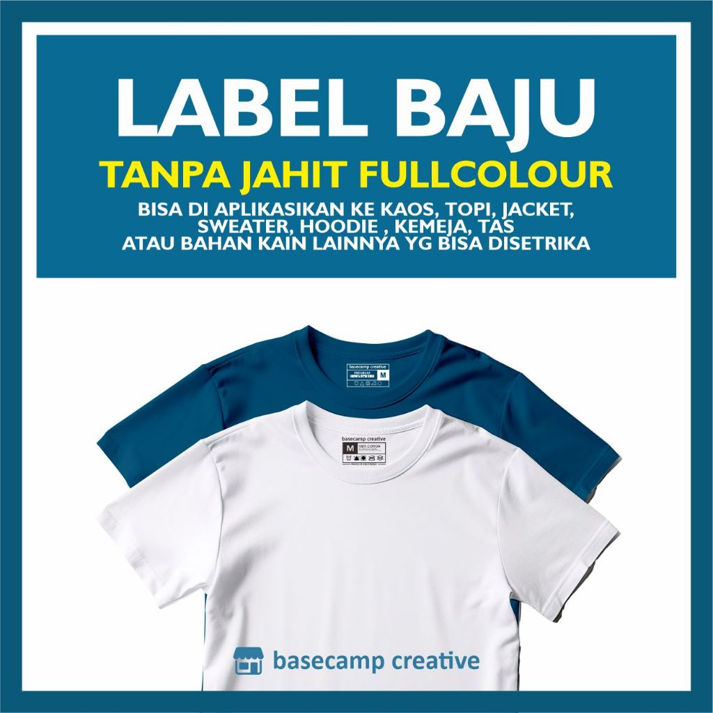 Jual LABEL BAJU TANPA JAHIT CUSTOM | LABEL PRINT Custom label printing ...