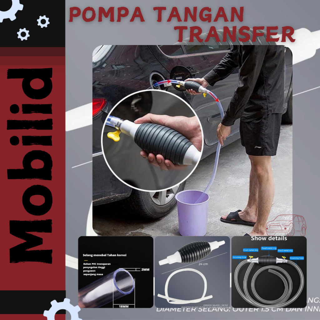 Jual Pompa Tangan Transfer Pompa Bensin Mobil Motor Bisa Minyak Alat ...